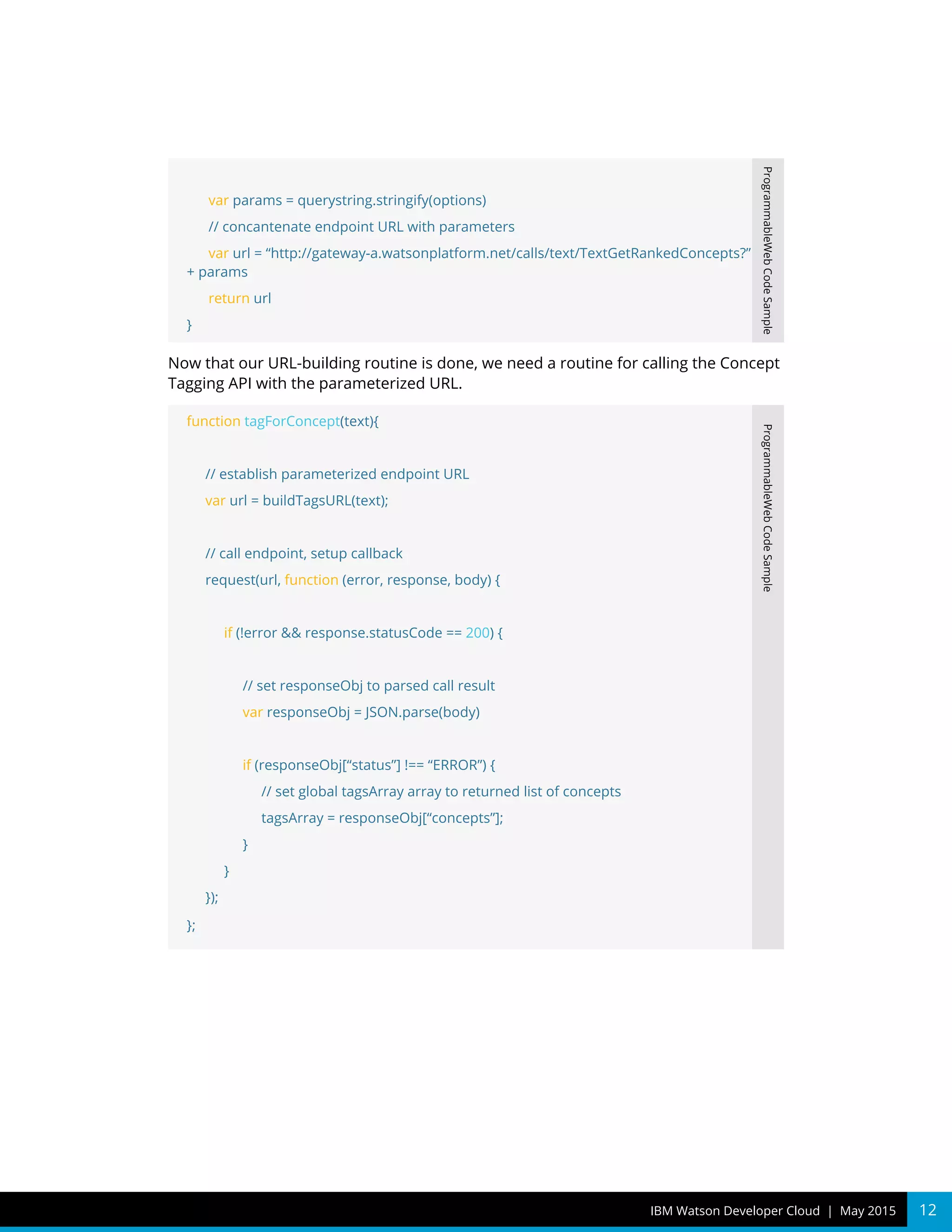 Case Study: Putting The Watson Developer Cloud to Work - by Doron Katz & Lucian Boboc | PDF