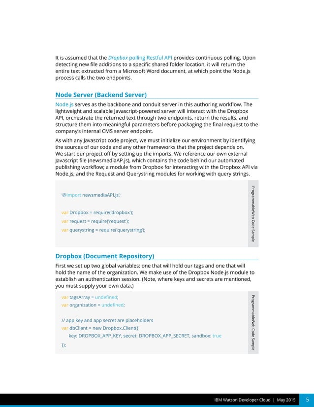 Case Study: Putting The Watson Developer Cloud to Work - by Doron Katz & Lucian Boboc | PDF