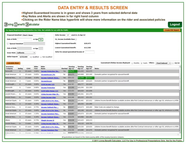 Living Benefit Rider Presentation & Discount Offer | PPT