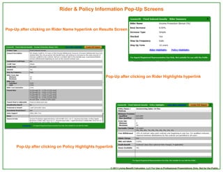 Living Benefit Rider Presentation & Discount Offer | PPT