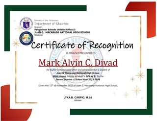 LBC CERTIFICATES (PER QUARTER you can use to motivate, uplift and bring ...