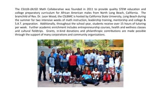 The CSULB-LBUSD Math Collaborative | PPT