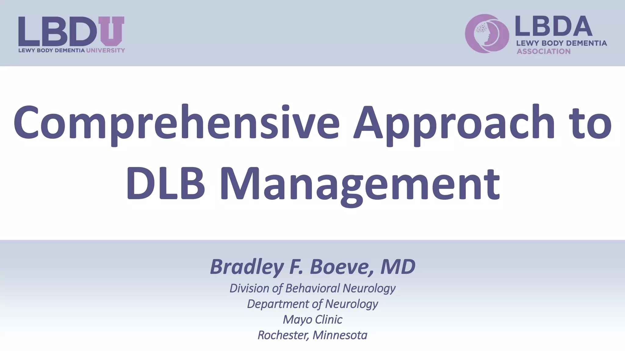 LBDA Webinar Bradley Boeve | PDF