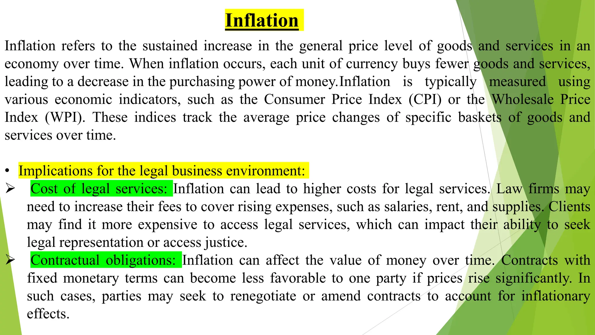 Inflation and Deflation all about information | PPTX