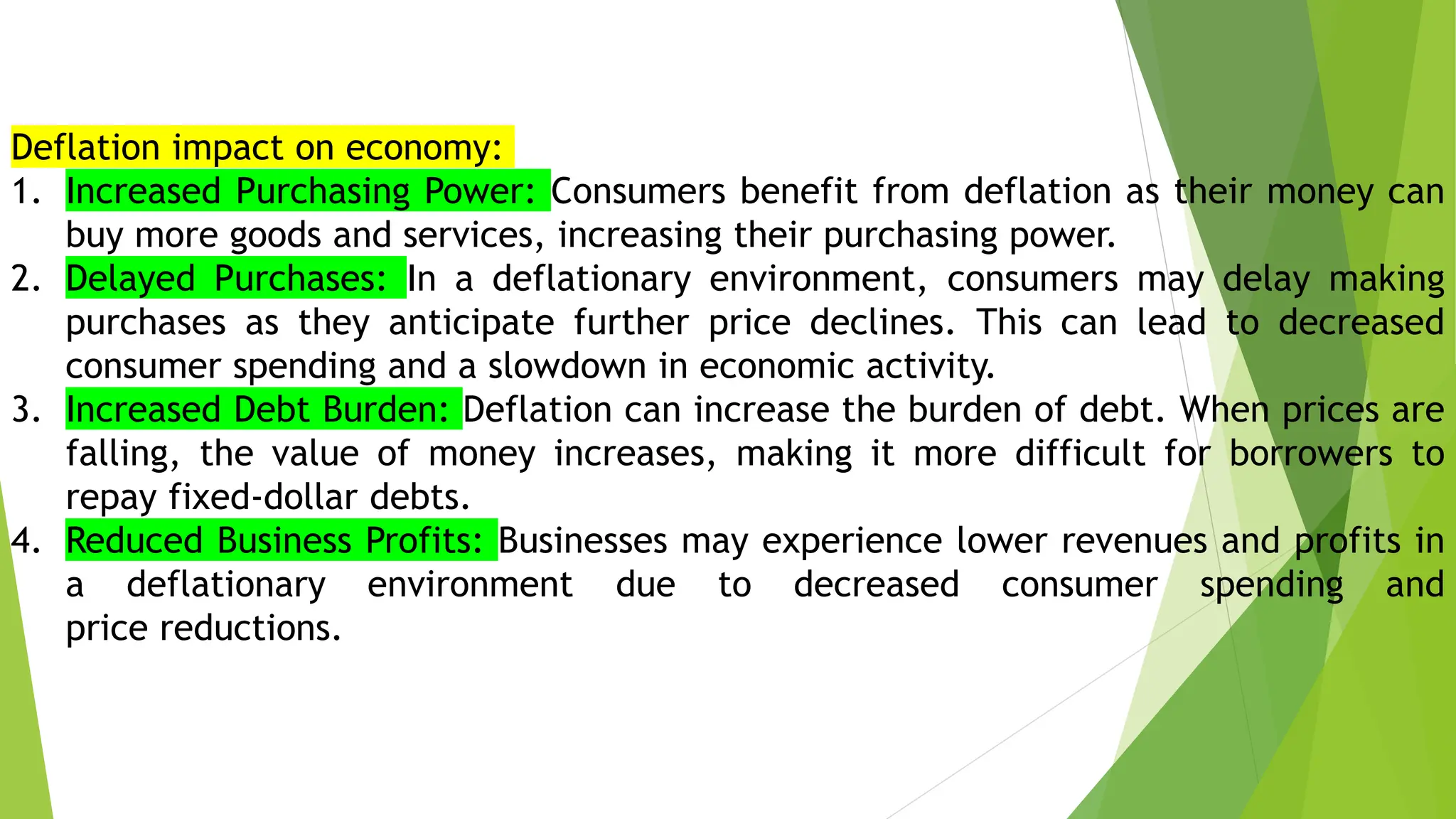 Inflation and Deflation all about information | PPTX