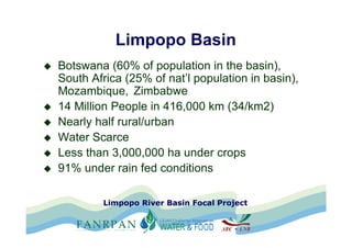 Limpopo Basin Focal Project | PDF | Africa Travel | Travel Locations