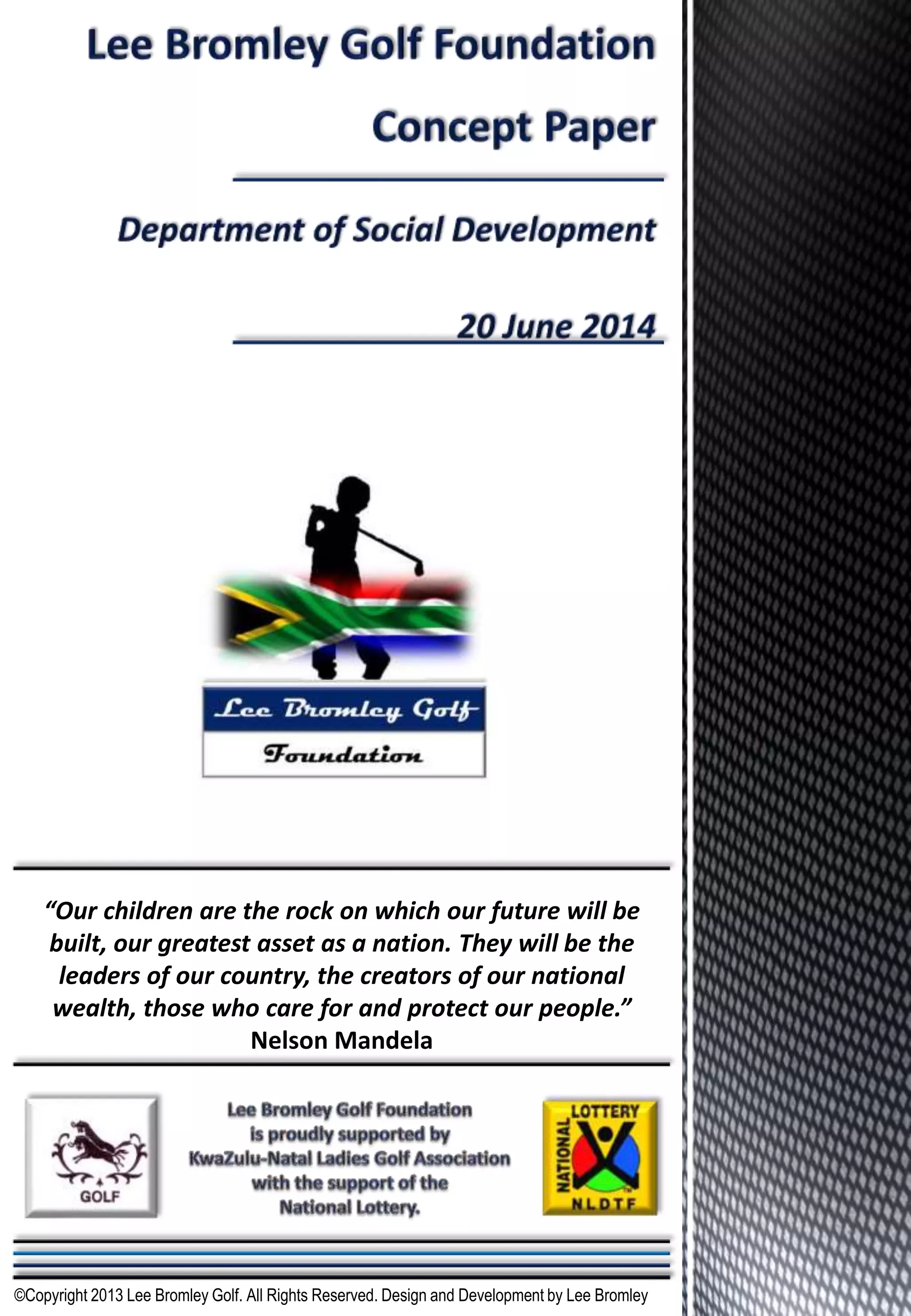 LBGF Concept Paper - Sport for Social Development - June 2014 | PDF