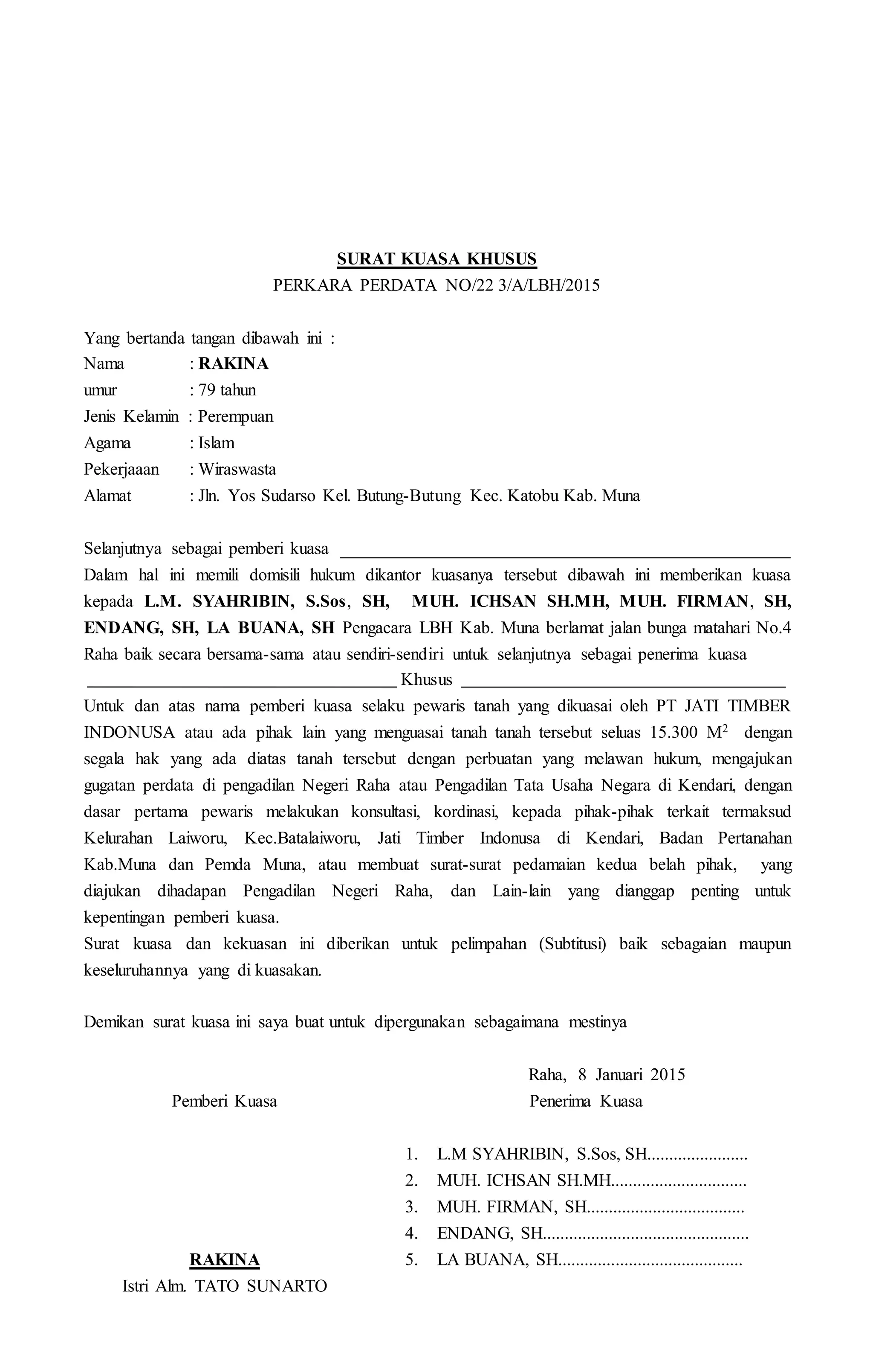 Lbh ampera jl. bunga ampera | DOCX