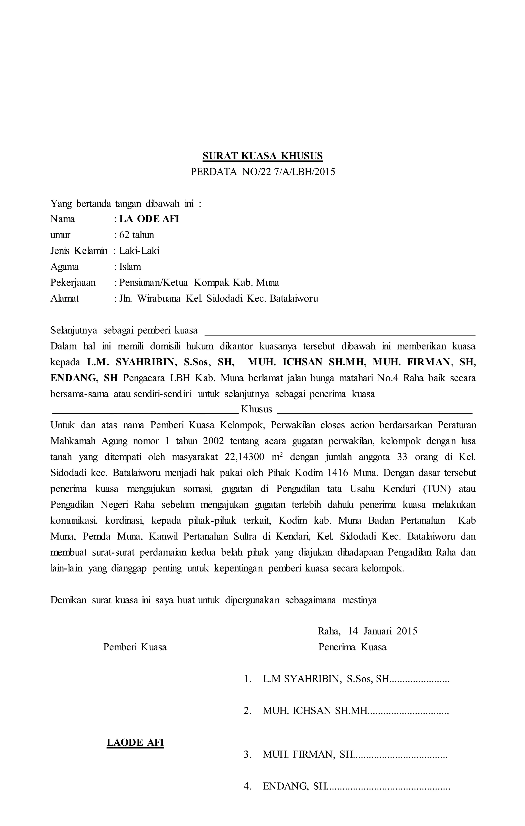 Lbh ampera jl. bunga ampera | DOCX