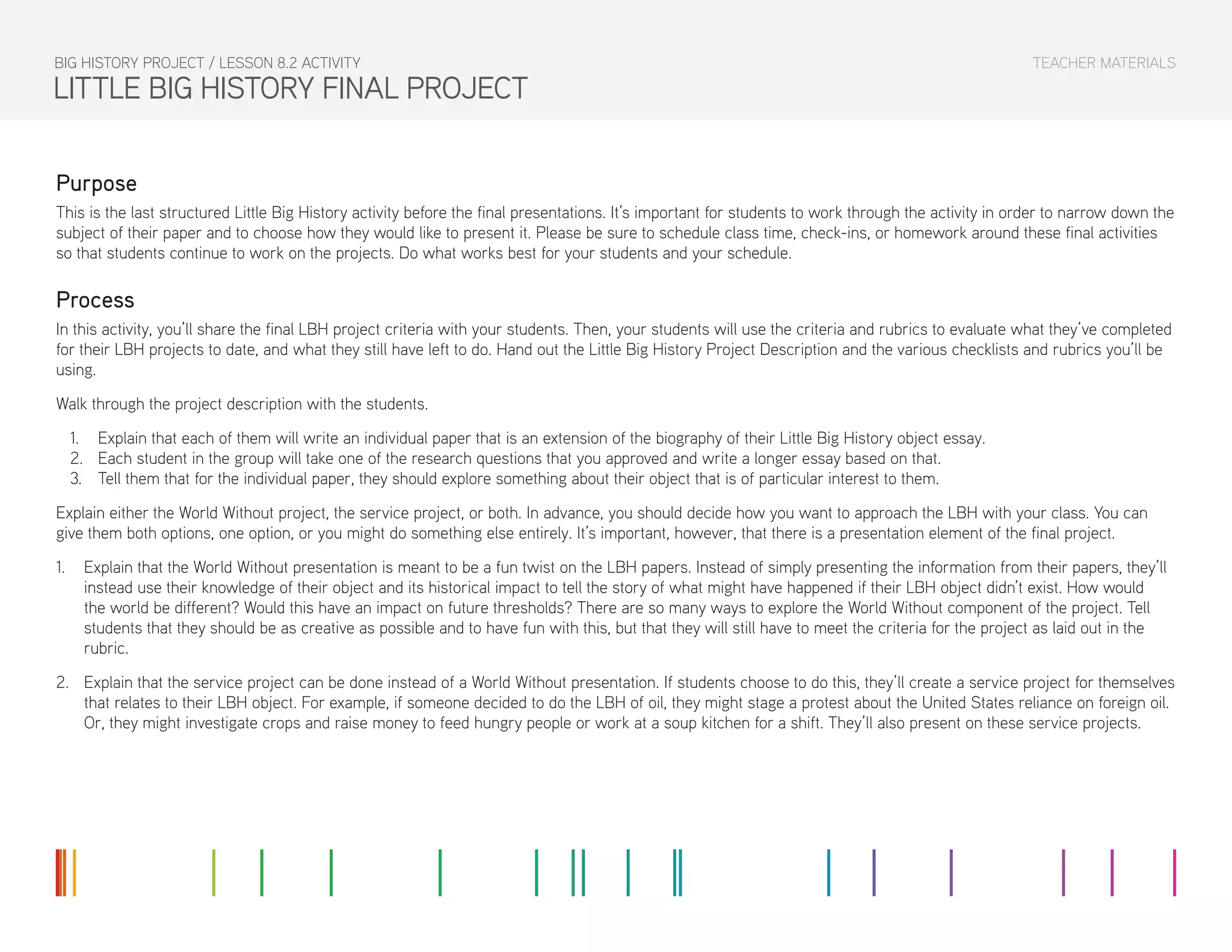 Little Big History Project | PDF