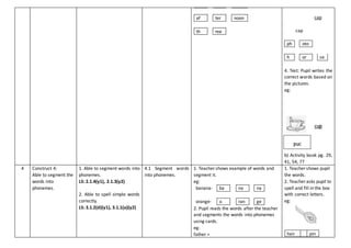 Lbi 3 months lesson plan 2015 | DOCX