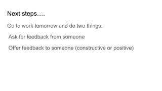 High performing teams with feedback and radical candour | PPTX