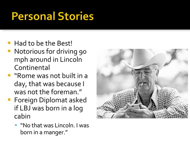 Lbj Biography + Foreign Policy | PPT