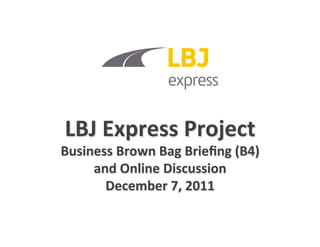 B4 Business Brown Bag Briefing | PDF