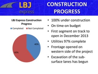 LBJ Express Project Presentation | PPT