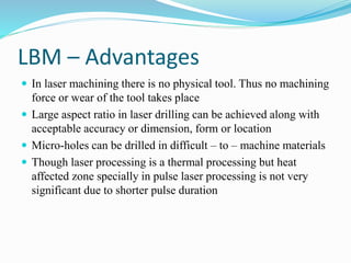 Laser Beam machining Process | PPTX