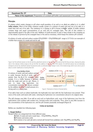 Laboratory Manual ;Physical Pharmacy-I MANIK | PDF