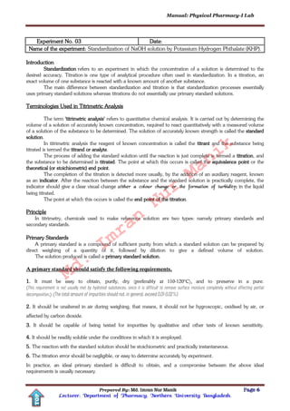 Physical Pharmacy-I lab + Data Sheet | PDF
