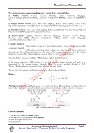 Physical Pharmacy-I lab + Data Sheet | PDF