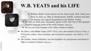 Yeats' Religious Quest and 'Politics'.pptx