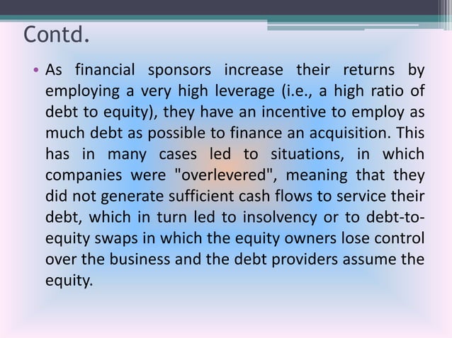 role of lbo and its uses | PPT