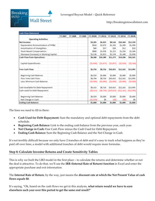 LBO quick-reference | PDF