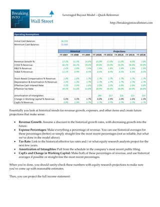 LBO quick-reference | PDF