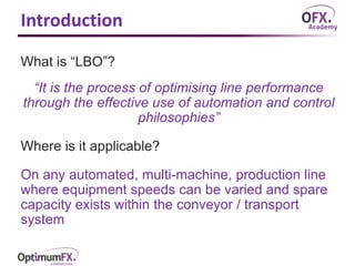 Line Balance Optimisation | PPTX