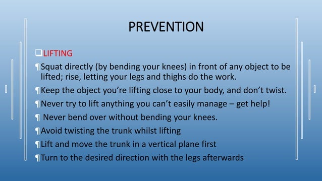 Low BACK PAIN | PPTX