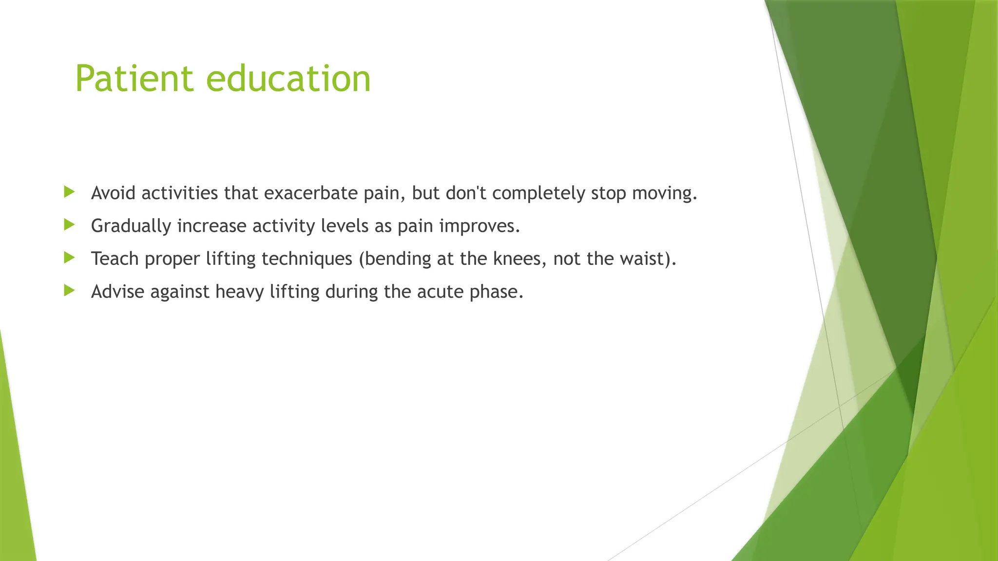 physiotherapy for low back pain (lbp) Zaid Hijab.PPTX