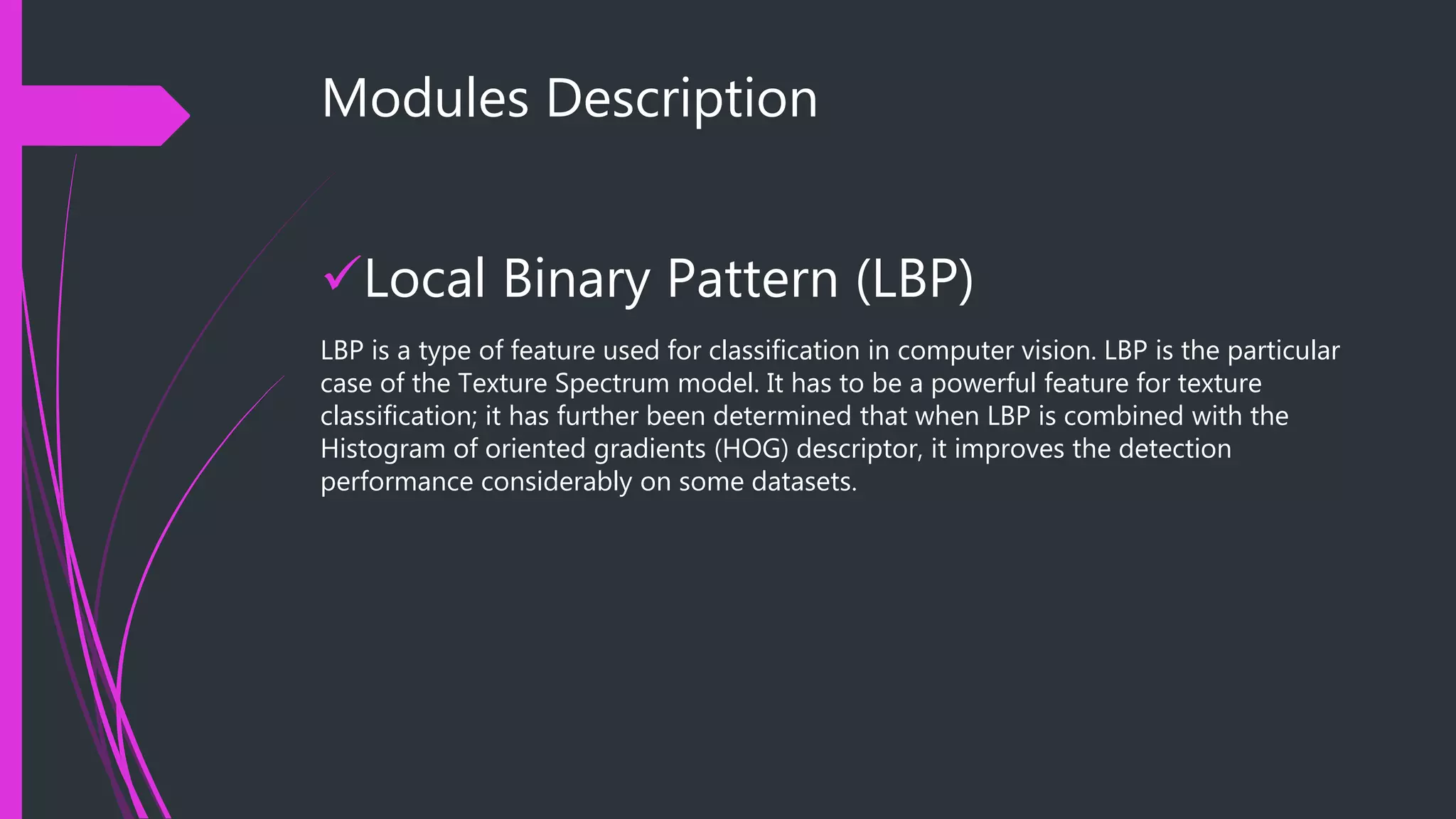 Lbp based edge-texture features for object recoginition | PPTX