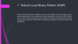 Lbp based edge-texture features for object recoginition | PPTX