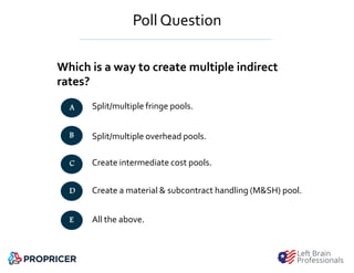 ProPricer Webinar: The Strategic Side of Indirect Rates | PPTX