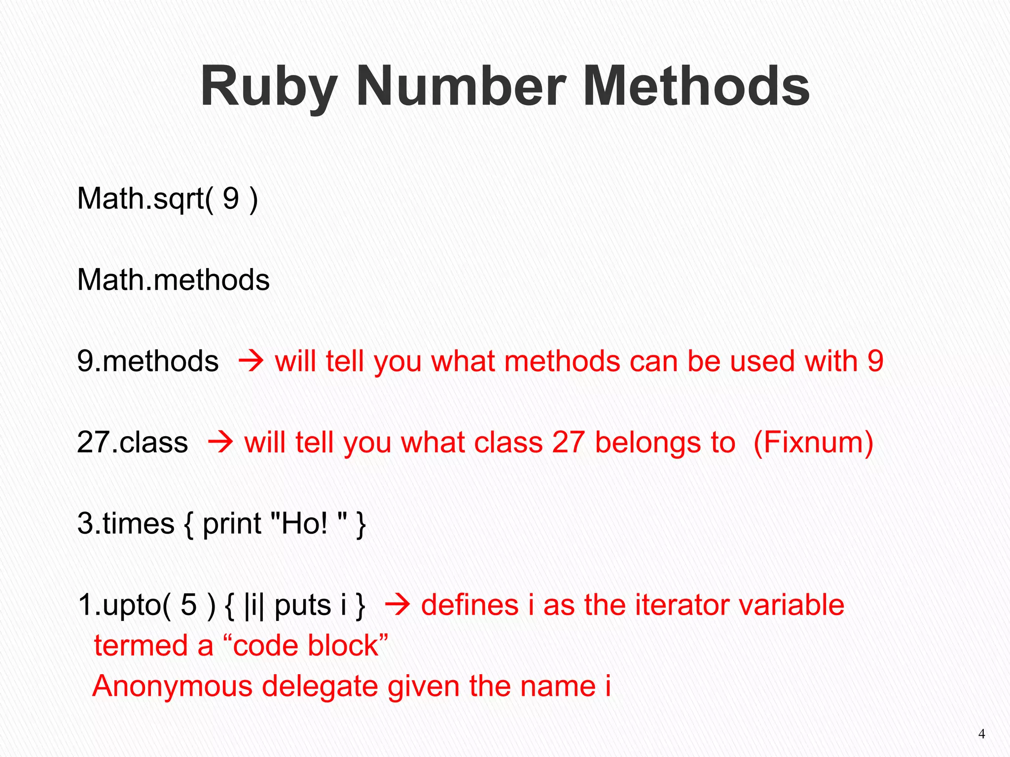 Learn ruby intro | PPTX