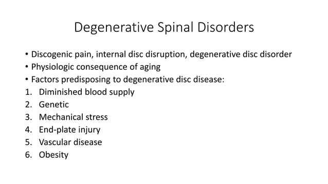 Low back pain differential diagnosis and treatment | PPTX