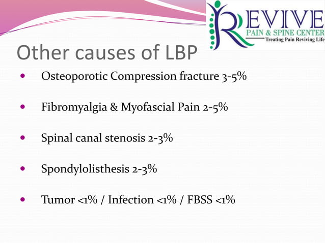 Lbp differentials | PPTX | Physical Therapy | Wellness