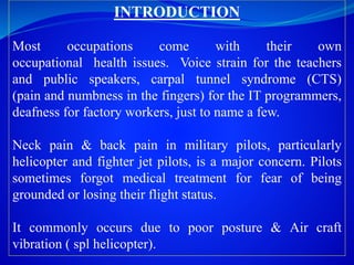 LBP & Neck Pain in Aviation | PPTX
