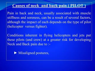LBP & Neck Pain in Aviation | PPTX