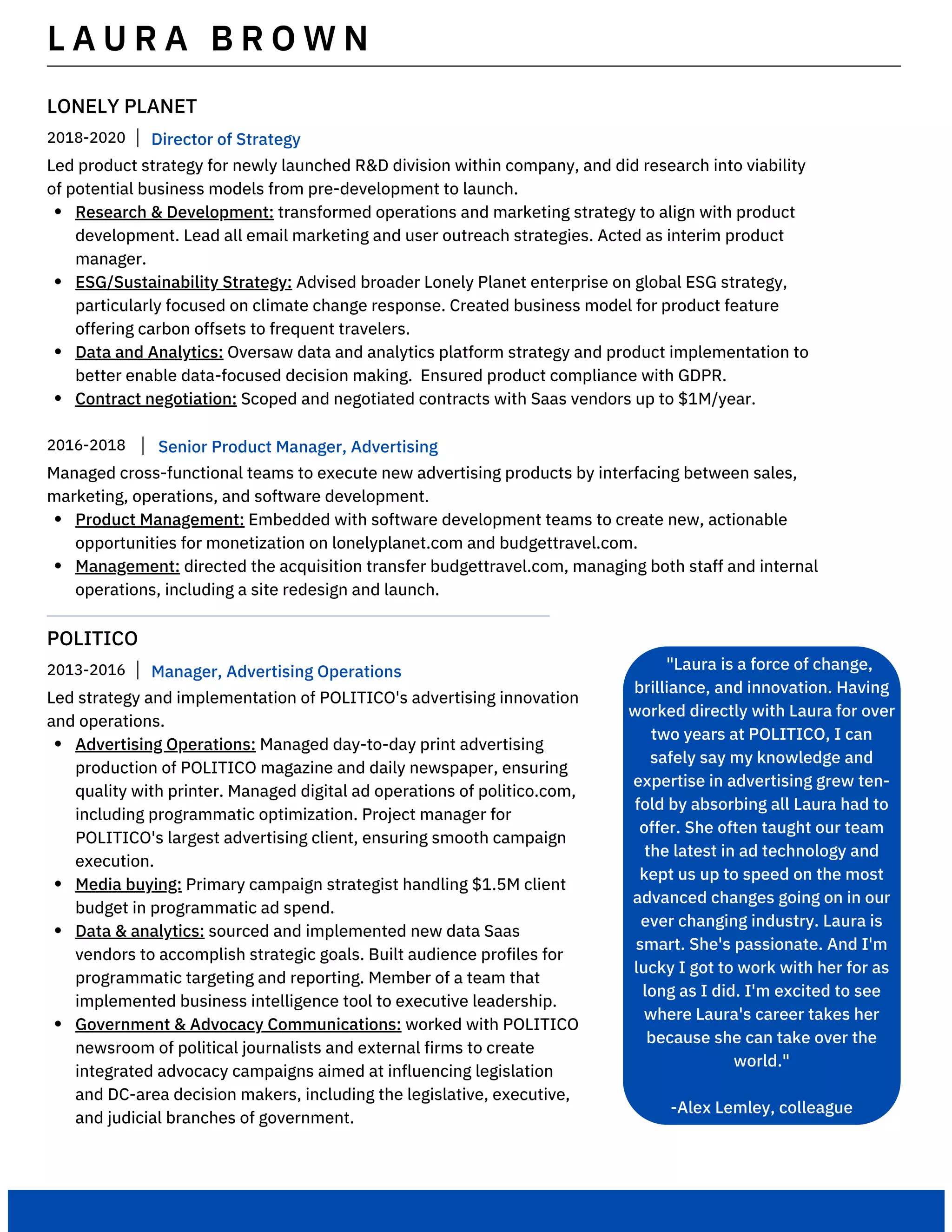 Laura Brown Resume | PDF