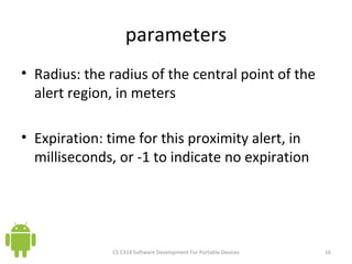 Lecture Slides for Location based Services [Android] | PPT | Operating Systems | Computer ...