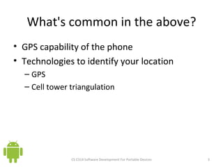 Lecture Slides for Location based Services [Android] | PPT | Operating Systems | Computer ...