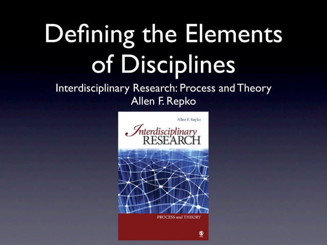 Defining the Elements of Disciplines (LBS 100) | PPT