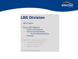 Elecnor deimos LBS eng | PPTX