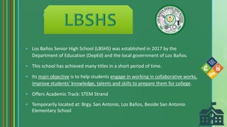 LBSHS | PPTX | Education