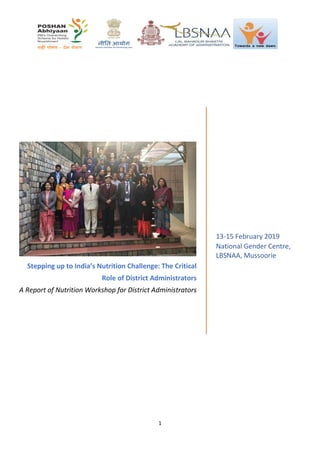 Stepping up to India’s Nutrition Challenge: The Critical Role of District Administrators | PDF
