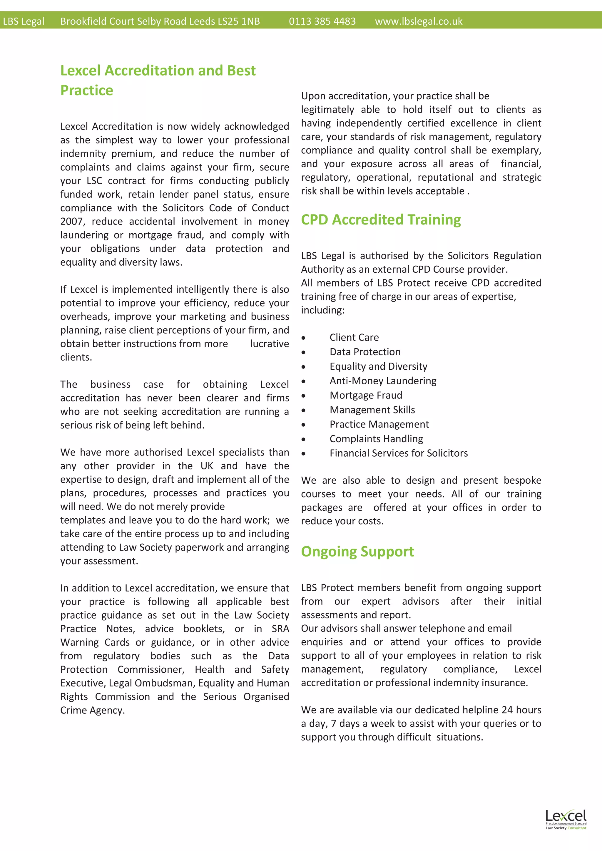 LBS Protect from LBS Legal | PDF