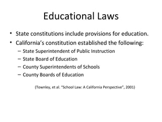 Educational laws and funding | PPT