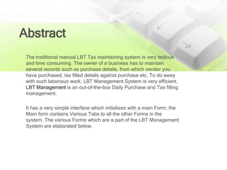 Lbt solution | PPT