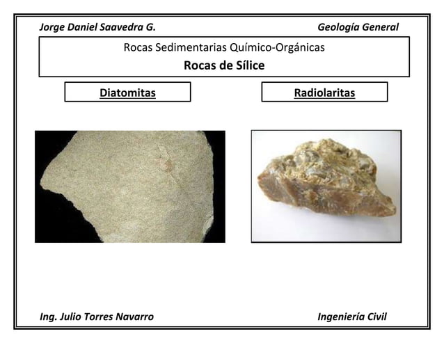 Álbum Rocas Sedimentarias | DOCX