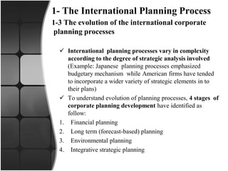 international strategic planning and market screening | PDF